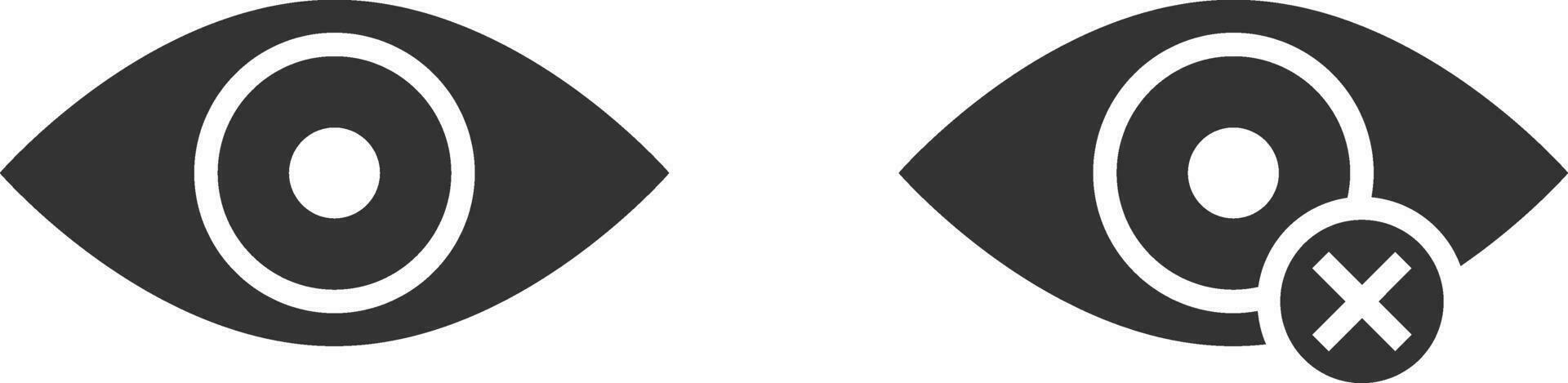 Show password icon, eye symbol. Vector vision hide from watch icon ...