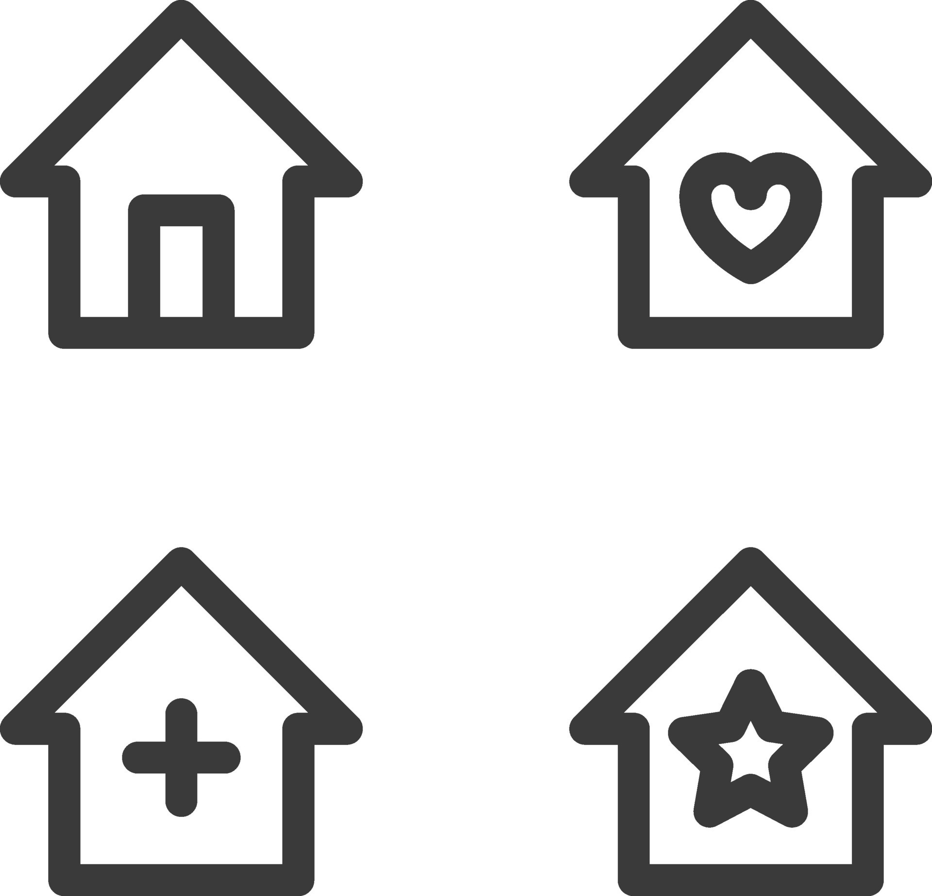 Home icon vector. Simple house symbol. Homepage sign for web site or ...