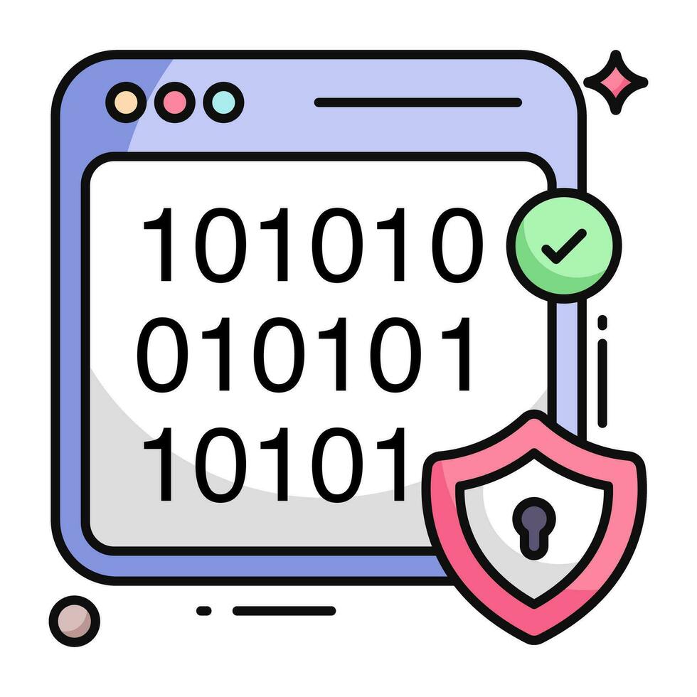 An icon design of binary code website 33599431 Vector Art at Vecteezy