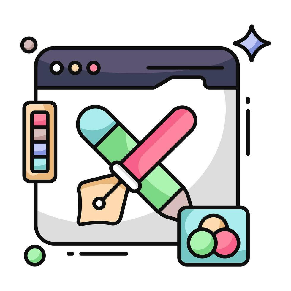 A unique design icon of graphic design 33628869 Vector Art at Vecteezy