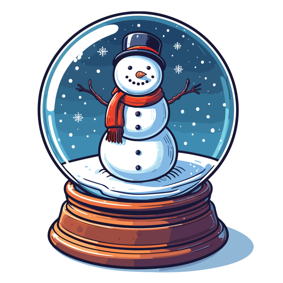Christmas Snowglobe Clipart - Ai Generative 33642062 PNG