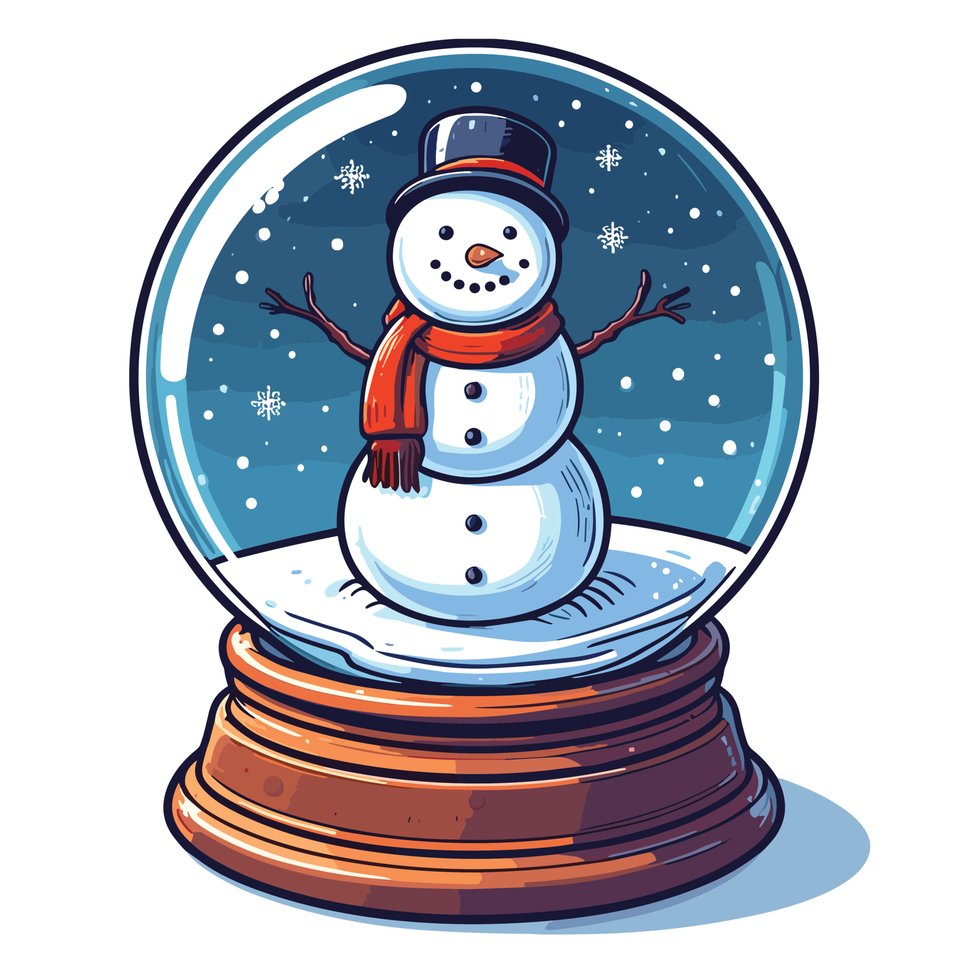 Christmas Snowglobe Clipart - Ai Generative 33642062 PNG