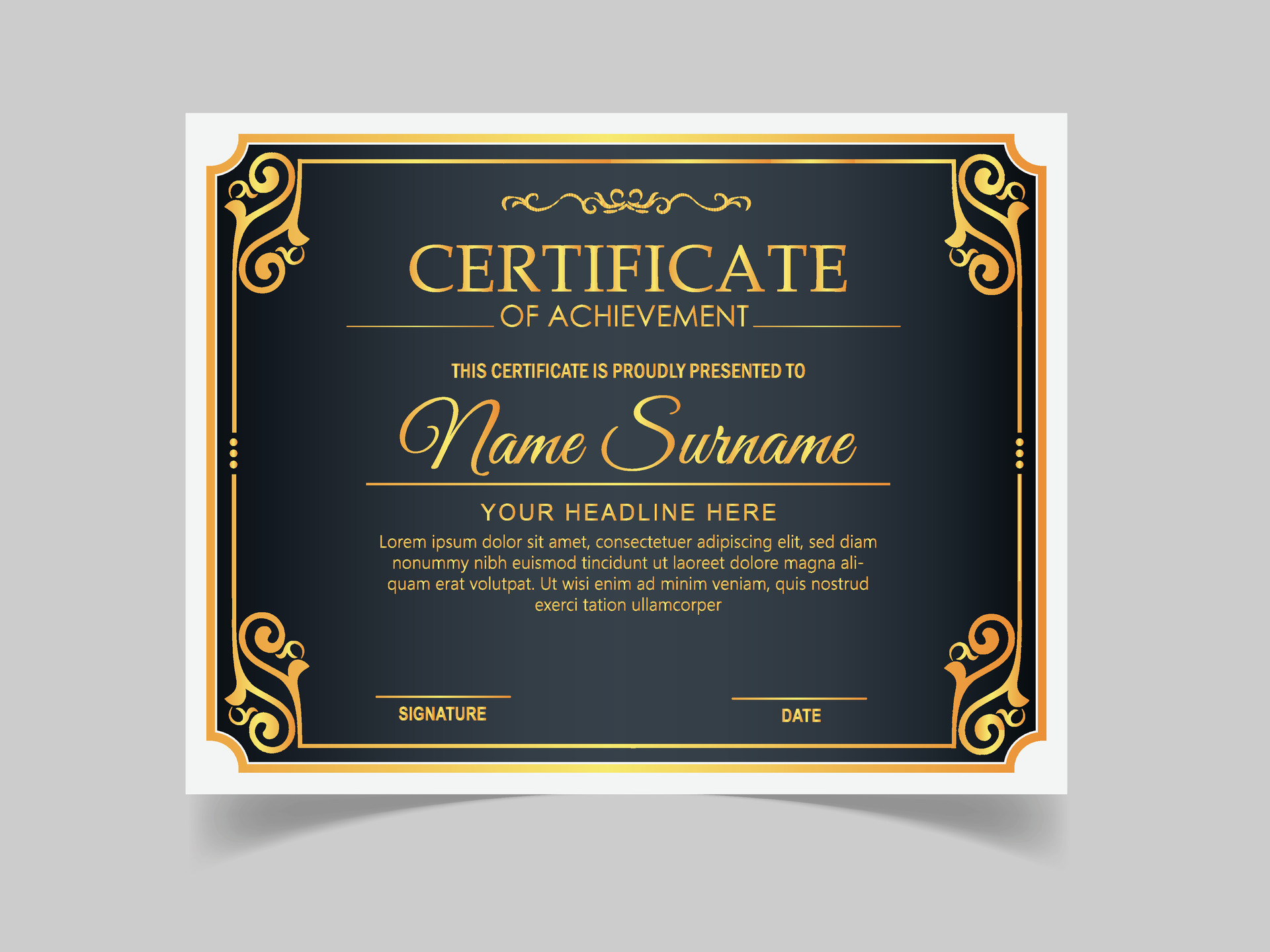 Vector abstract certificate template concept 33643368 Vector Art at ... Vector abstract certificate template concept 33643368 Vector Art at ...