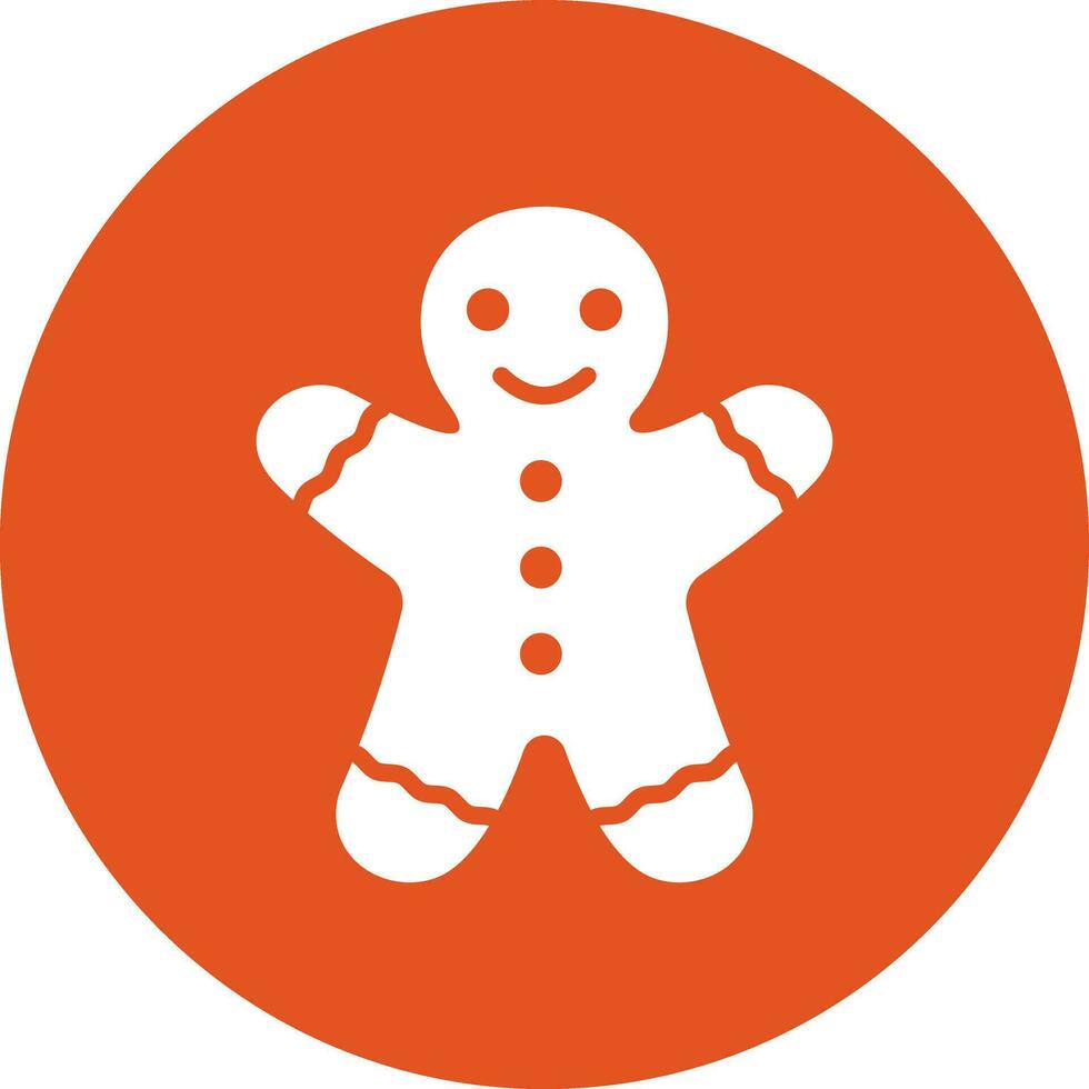 Gingerbread Man Vector Icon Design Illustration 33643689 Vector Art At Vecteezy