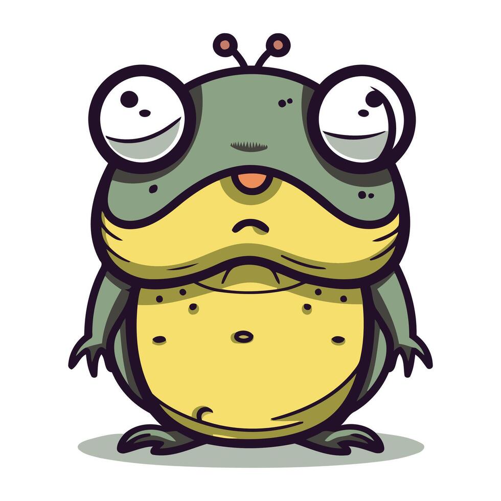 Frog Cartoon Character Isolated On White Background Vector Illustration 33644956 Vector Art At