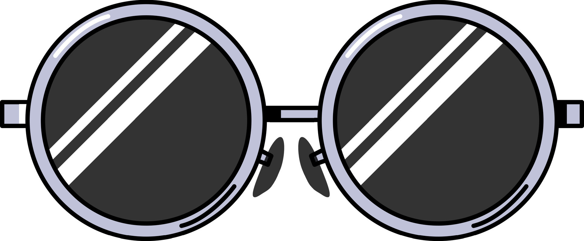 Colored Stroked Round Tinted Glasses 33645663 Vector Art At Vecteezy
