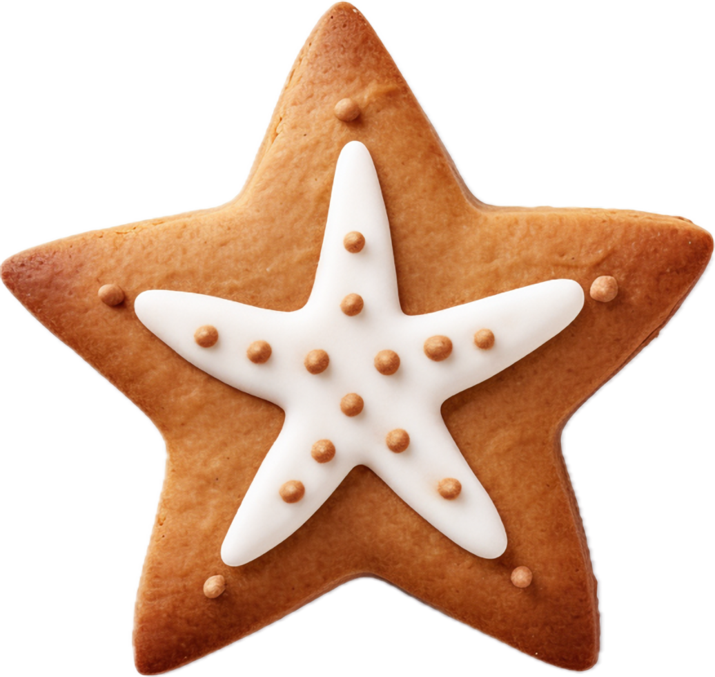 Gingerbread Star Cookies Png With Ai Generated 33646211 Png