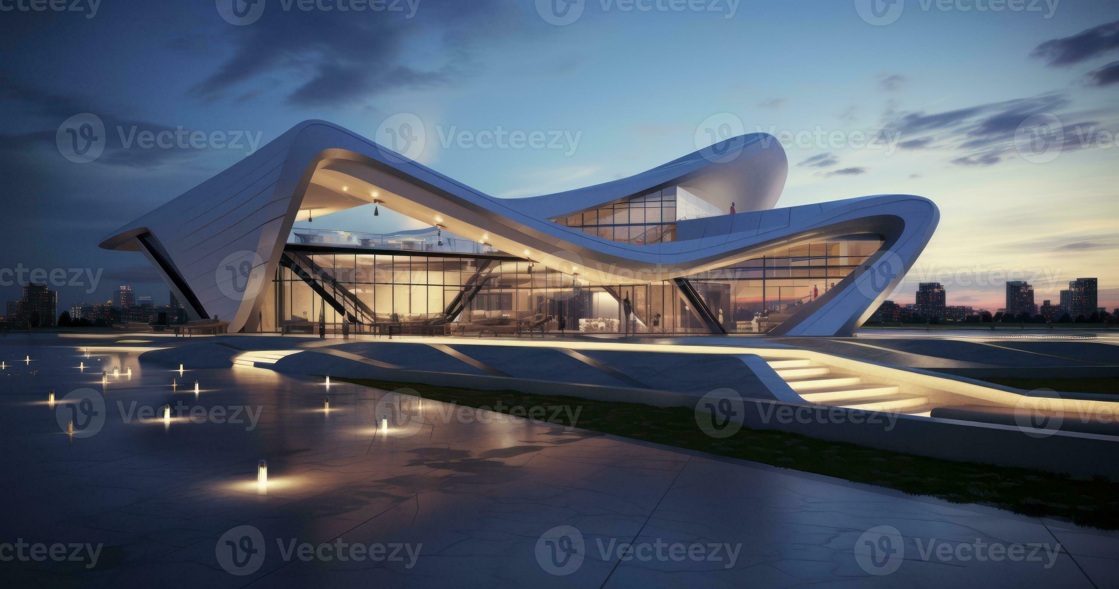 Highlights modern architectural design, showcasing innovative ...