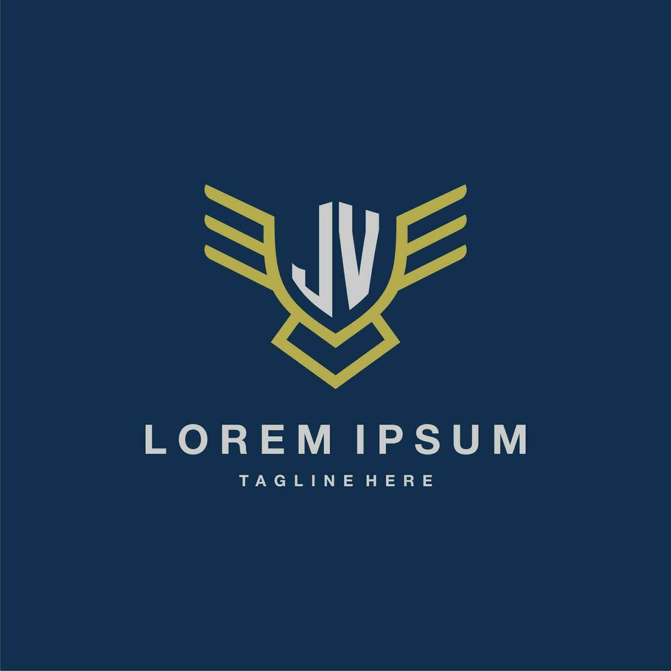 JV initial monogram logo for creative eagle line image vector design 33652664 Vector Art at Vecteezy
