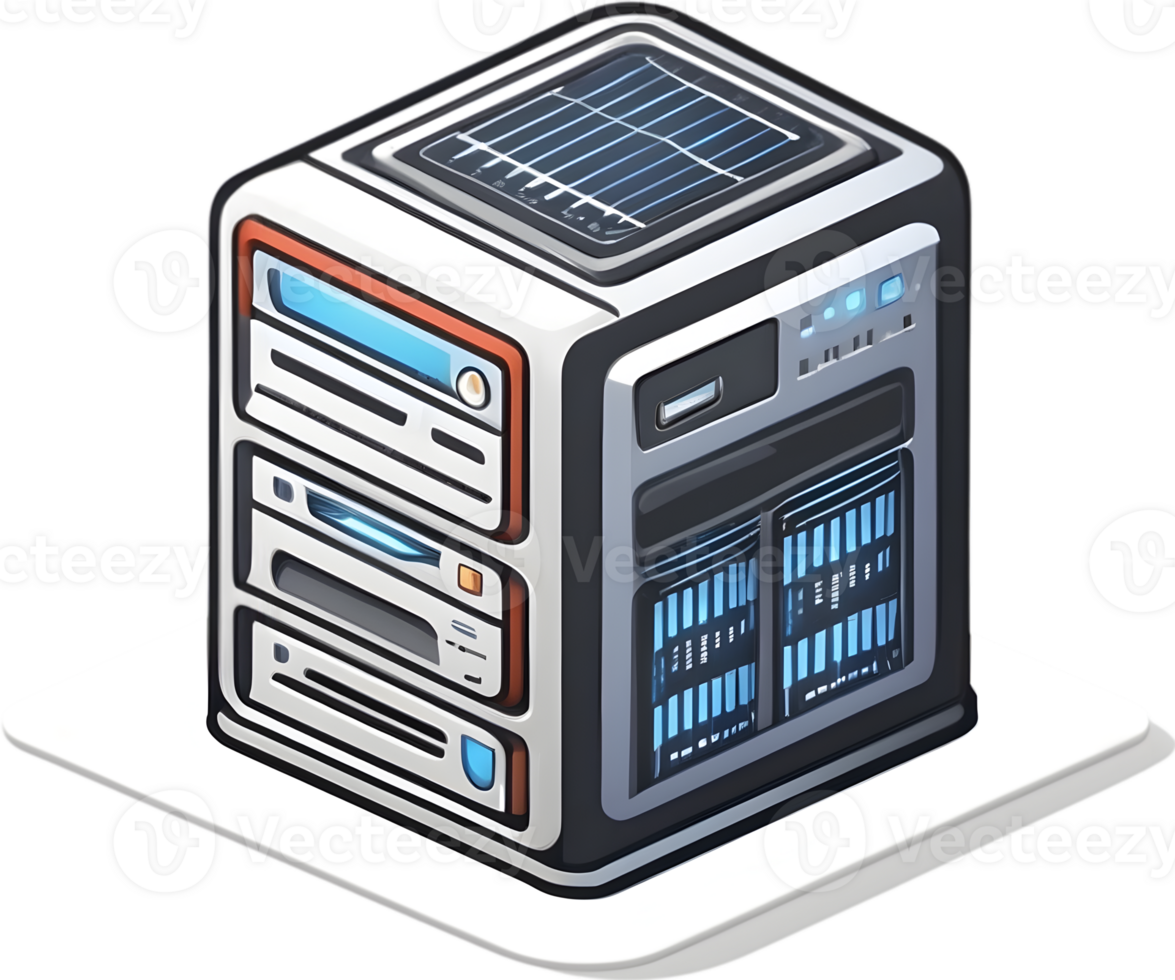 Server Icons Set Isometric 3d Isometric Icons Server Server Rack Ai Generative 33661842 Png