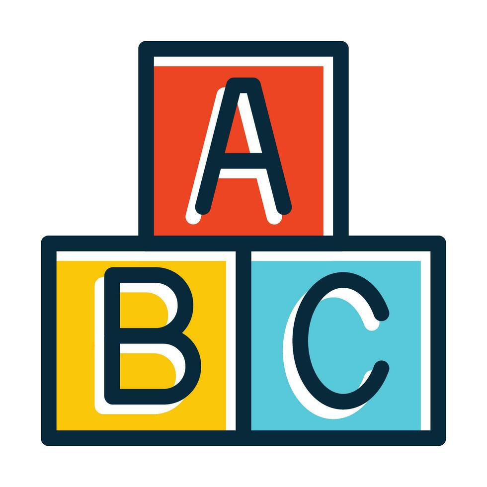 Block Vector Thick Line Filled Dark Colors 33663551 Vector Art at Vecteezy