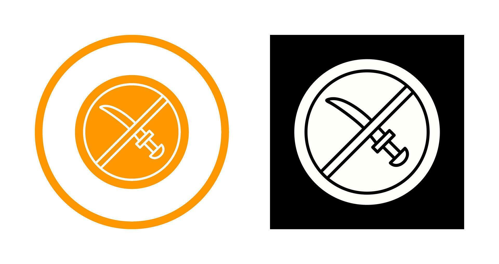 No Weapons Vector Icon 33668764 Vector Art at Vecteezy