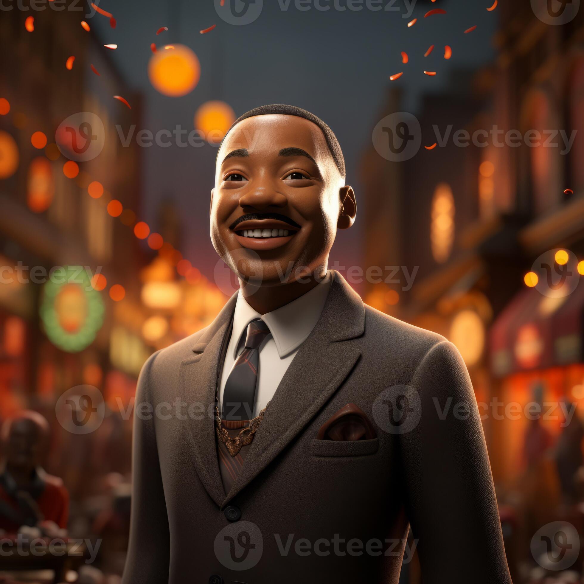 3D Render of Martin Luther King Jr, ai generative 33692412 Stock Photo ...
