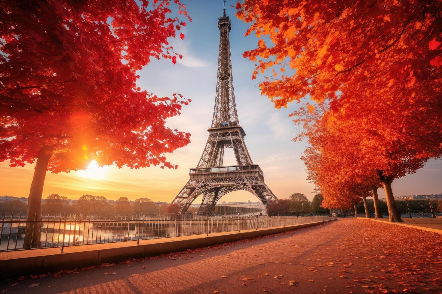 Eiffel tower background store