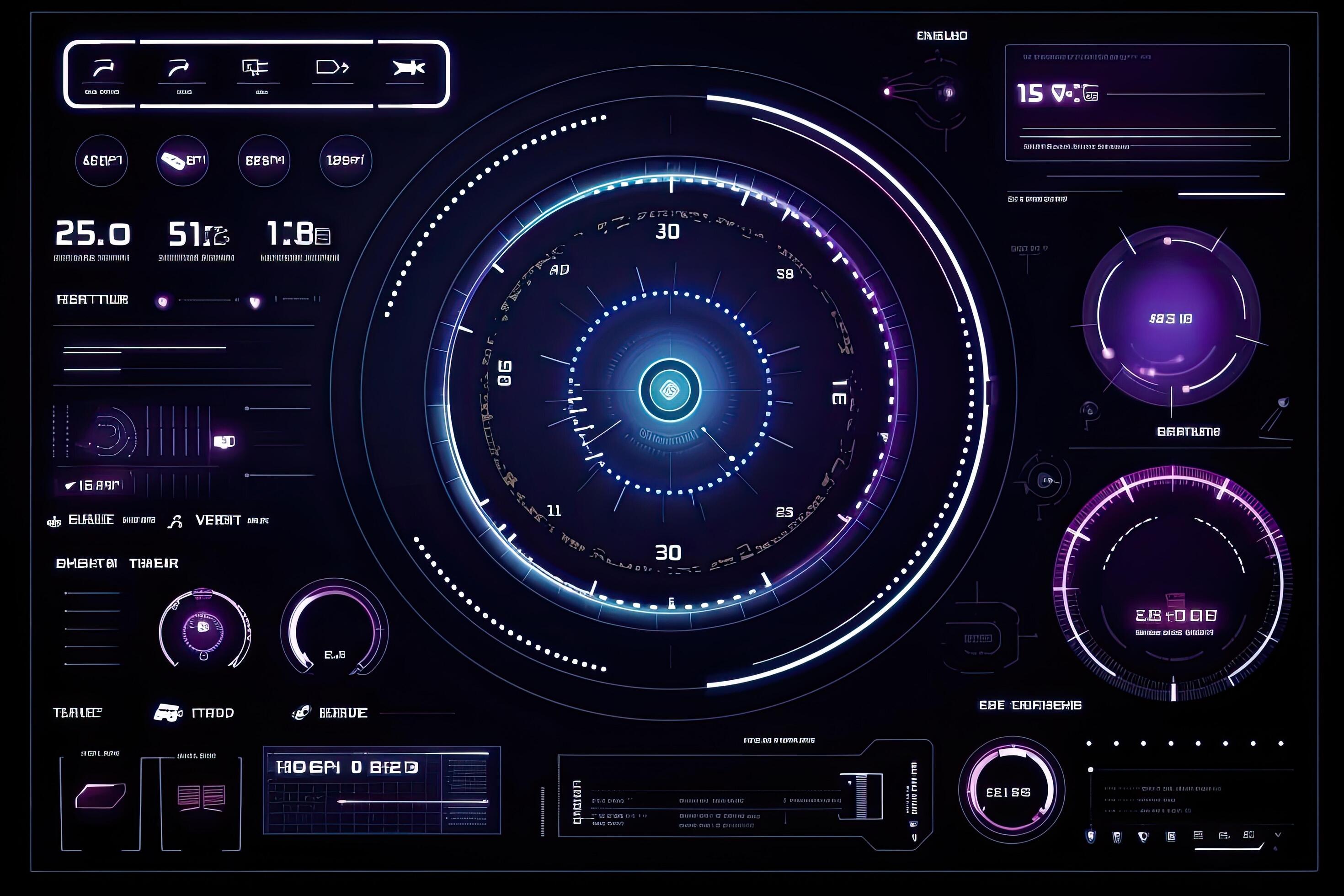 Futuristic virtual graphic touch user interface, HUD. For web, site, mobile applications ...