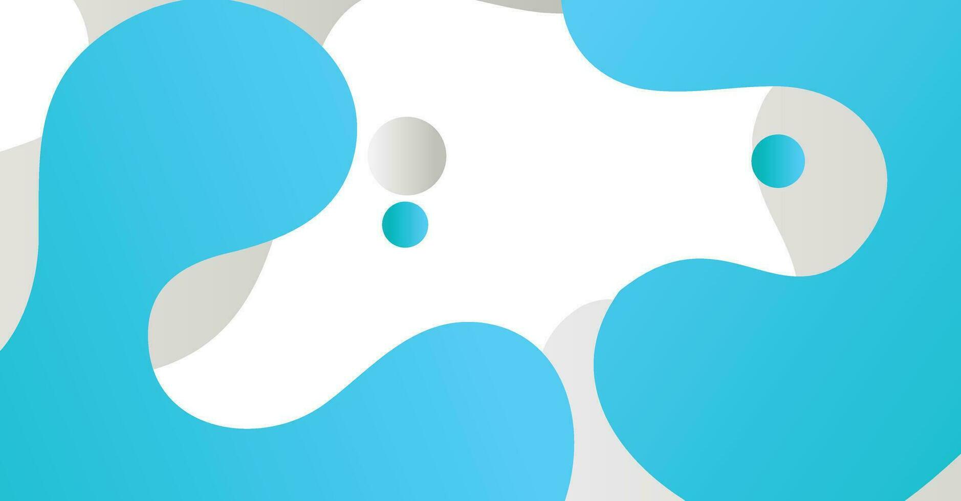 Abstract Liquid Wave Background With Blue And White Gradient Color