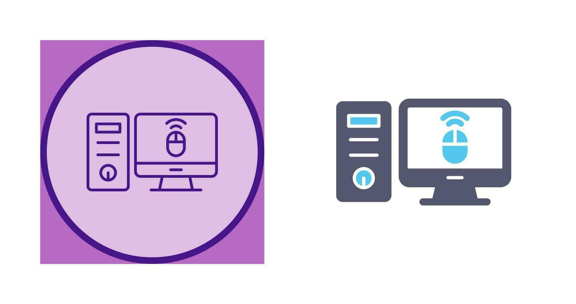 Desktop Computer Vector Icon 33709167 Vector Art at Vecteezy