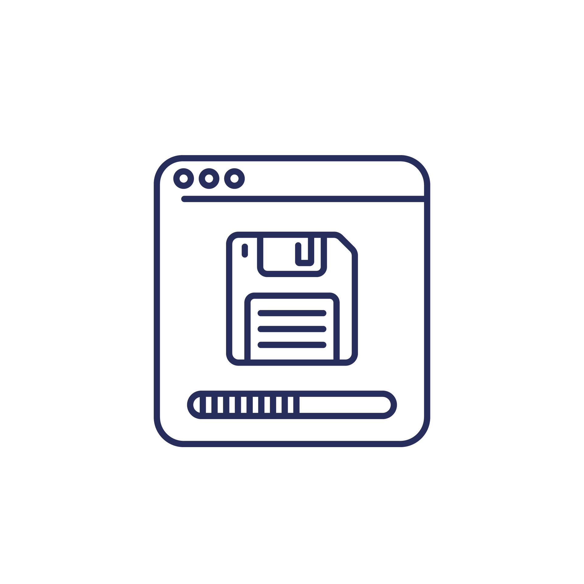 backup or copy files line icon with a floppy disk 33712914 Vector Art at Vecteezy