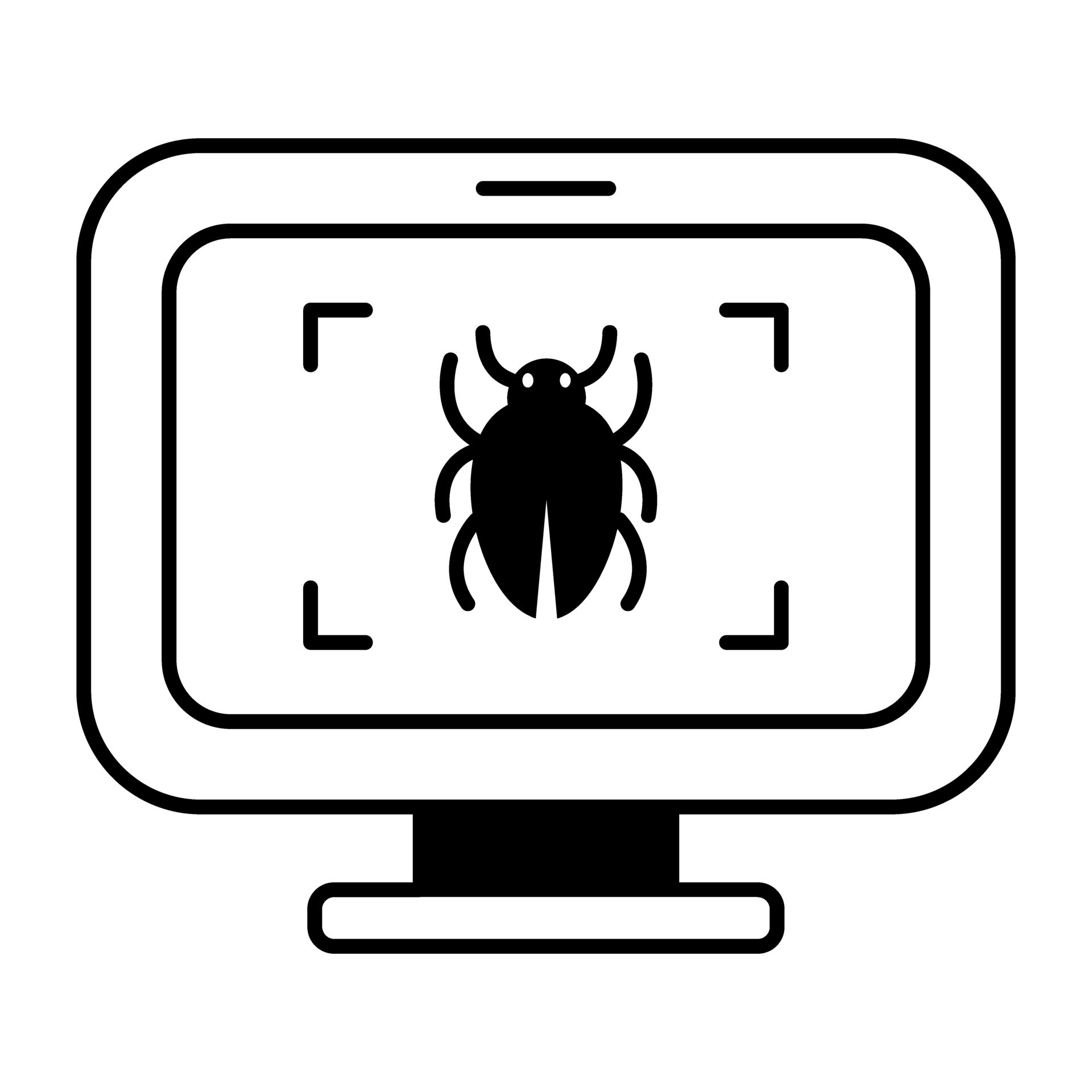 Trendy Computer Bug 33825504 Vector Art at Vecteezy