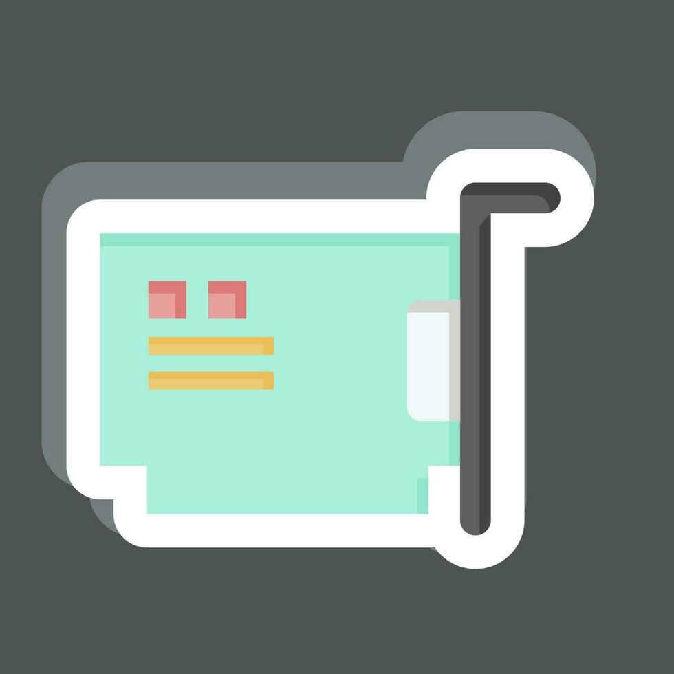 Sticker Hardware. related to Computer symbol. simple design editable ...