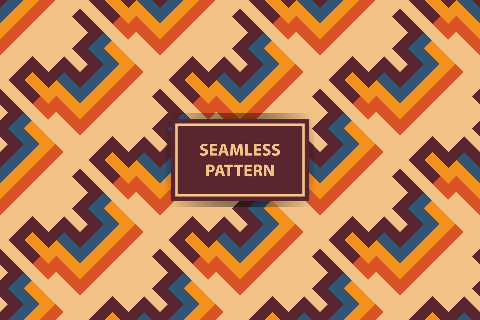 Geometric Seamless Pattern Abstract Geometric Hexagonal Graphic Design Print Cubes Pattern