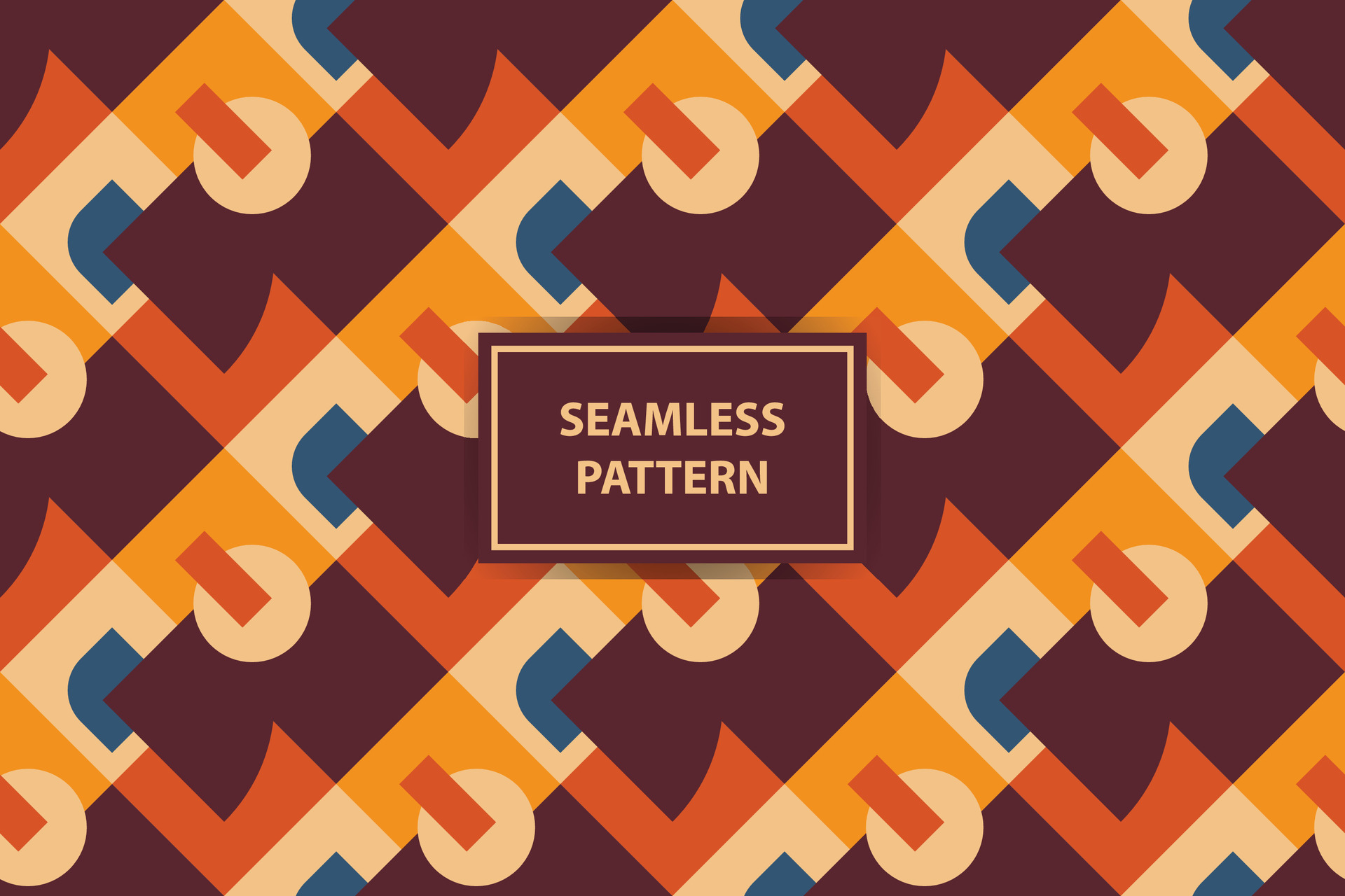 Geometric Seamless Pattern Abstract Geometric Hexagonal Graphic Design Print Cubes Pattern