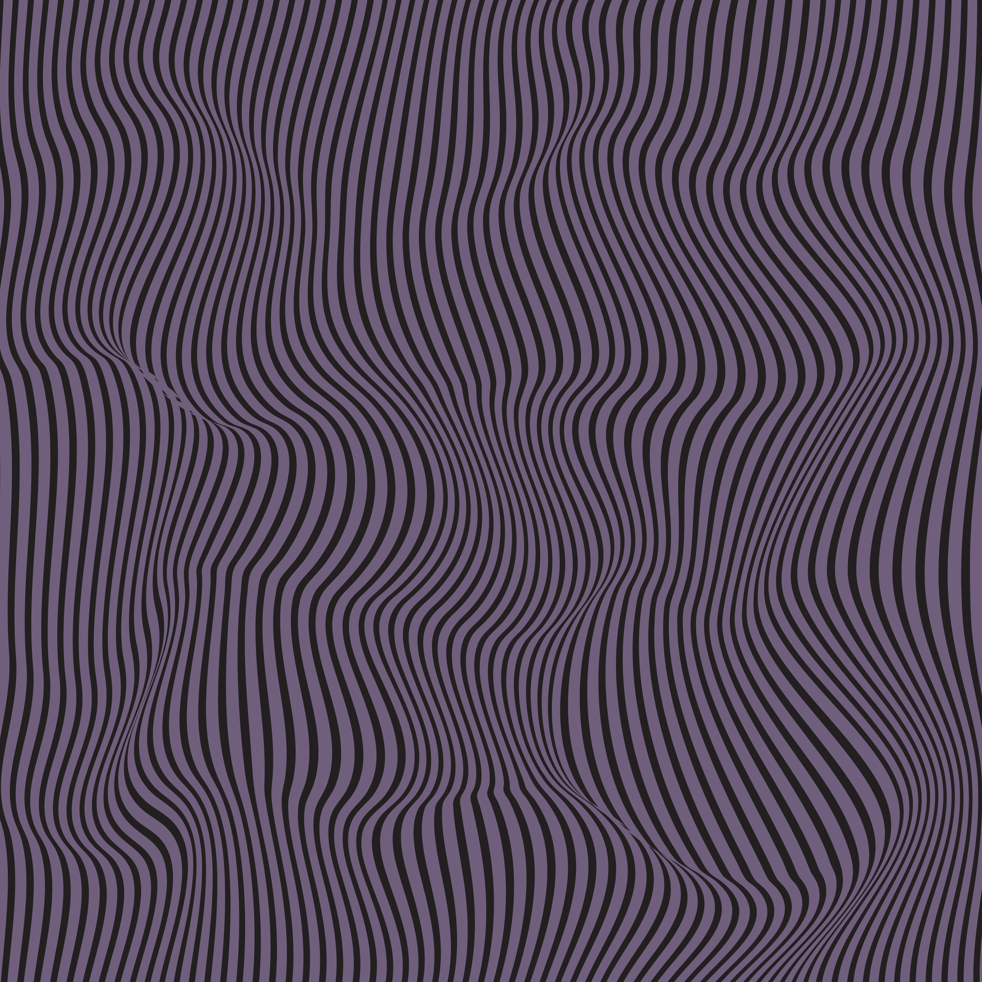 Modern Simple Abstract Seamlees Fig Color Distort Wavy Line Pattern On