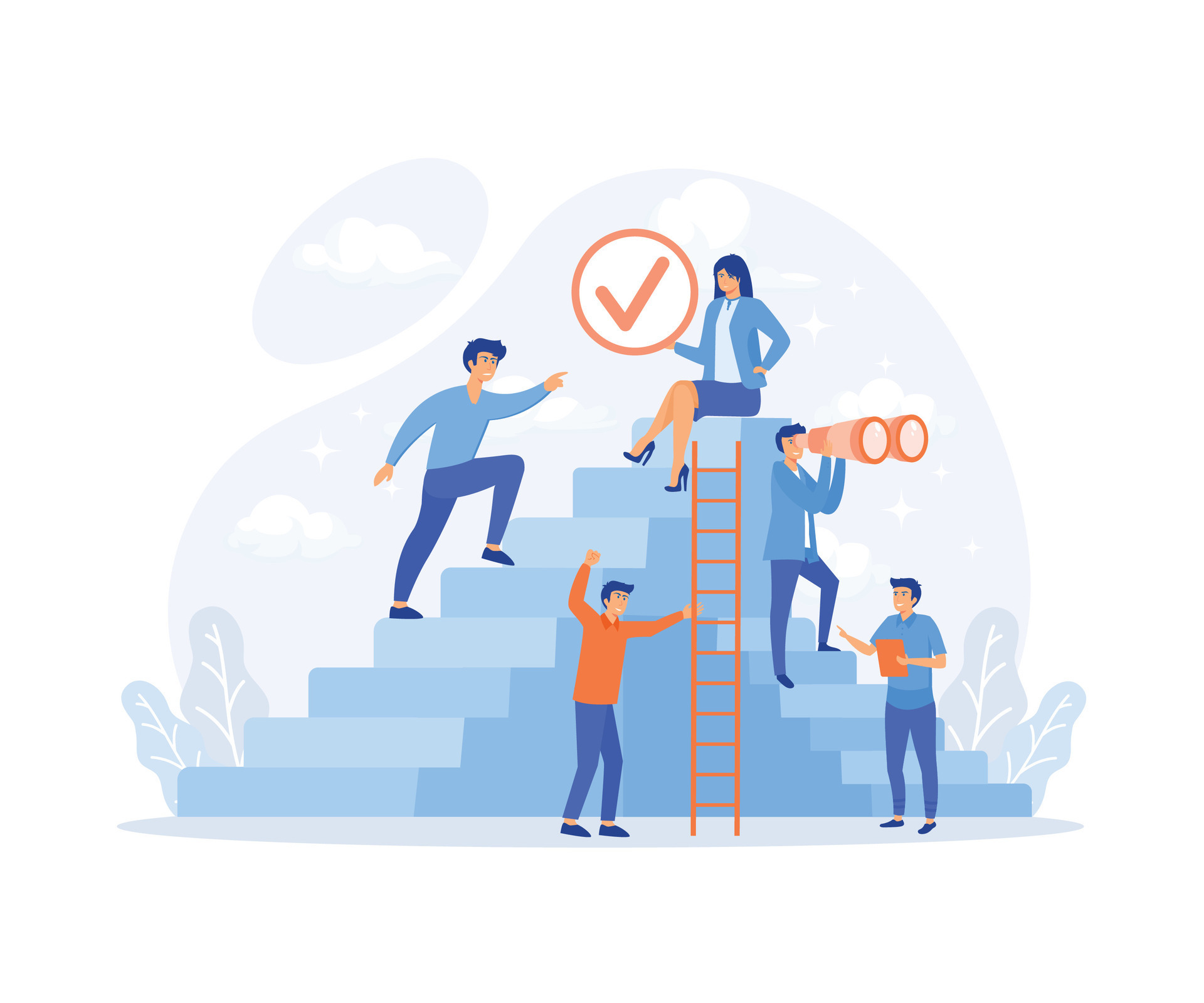 Self growth and personal development progress stages, Reaching for ...