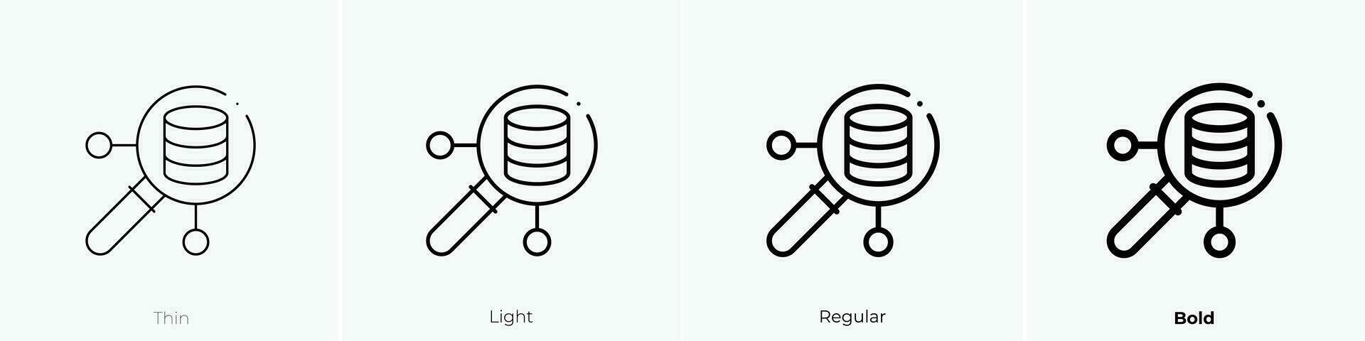 server icon. Thin, Light, Regular And Bold style design isolated on ...