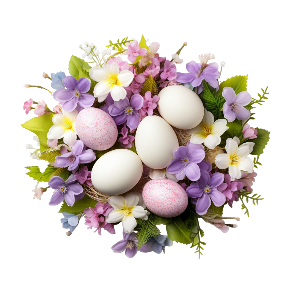 Colorful Easter Eggs Ai Generative 33849080 Png