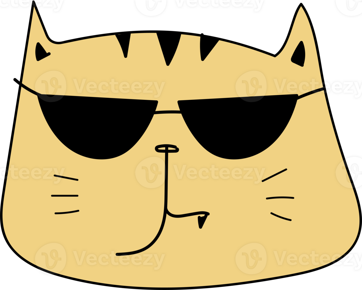 Cute Cat Cartoon Doodle 33852015 Png