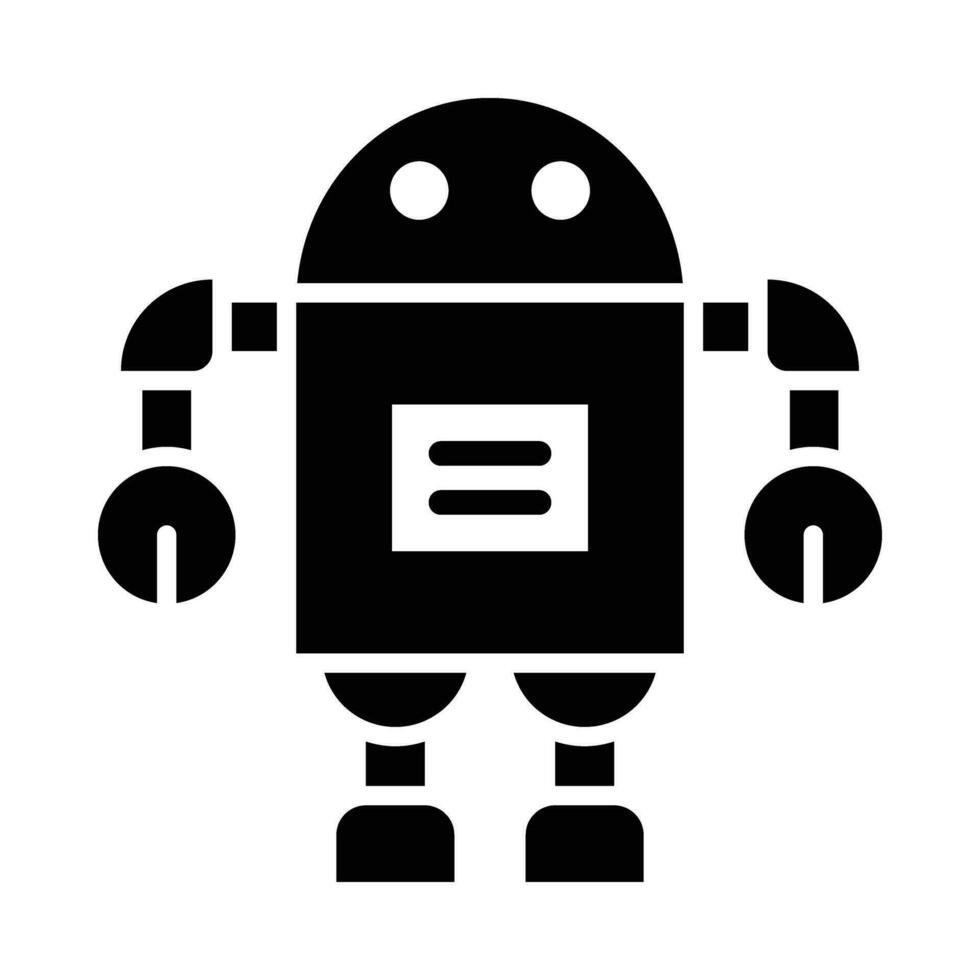 Robot Vector Glyph Icon For Personal And Commercial Use. 33853135 ...