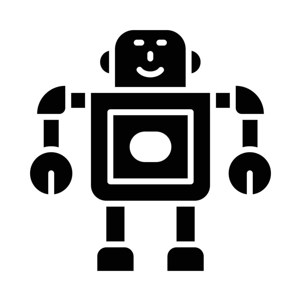 Robot Vector Glyph Icon For Personal And Commercial Use. 33853152 ...