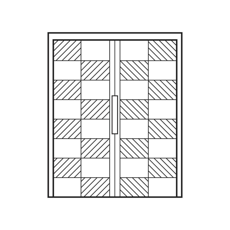 Hand drawn Kids drawing Vector illustration chess board pattern ...