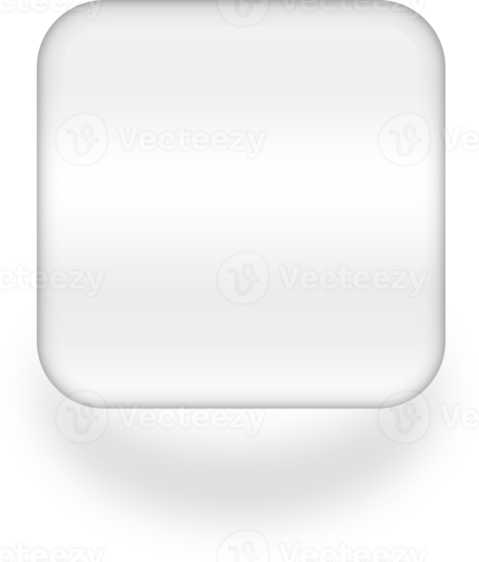 Square neumorphic transparent glass button, Minimal button realistic shadow. 33858997 PNG