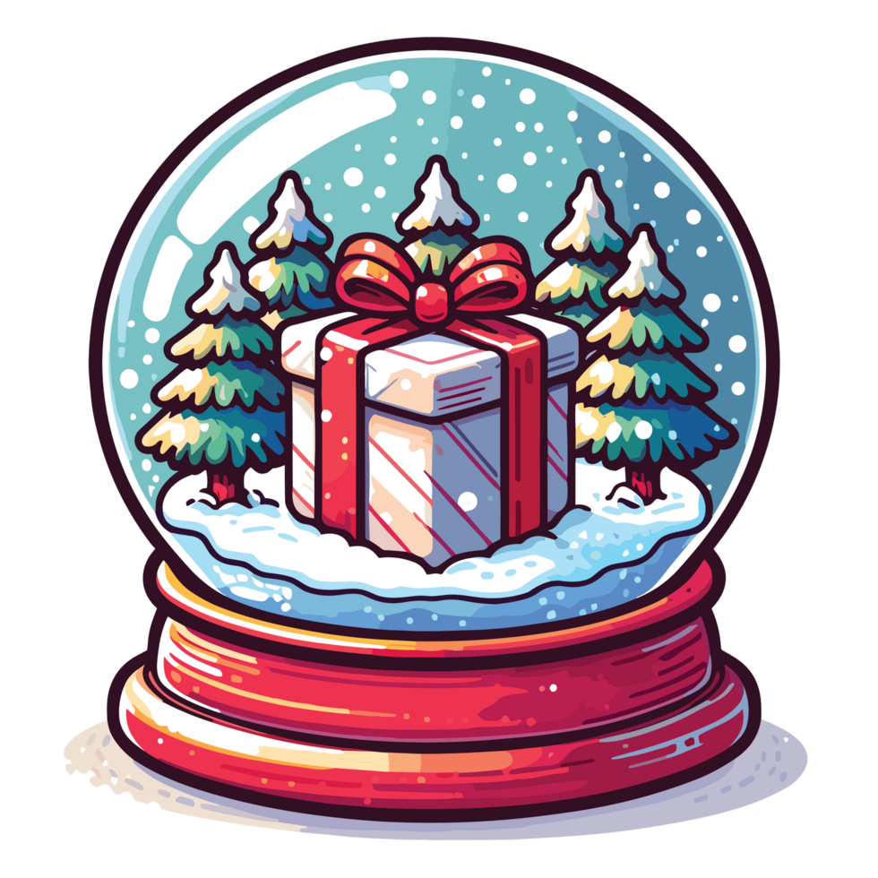 Christmas Snowglobe Clipart Ai Generative 33860928 Png