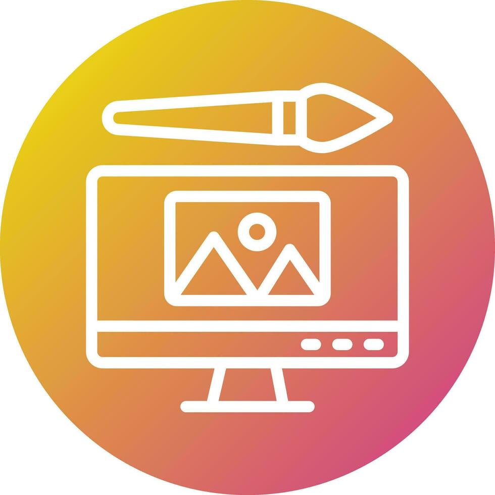 Digital Art Vector Icon Design Illustration 33865878 Vector Art at Vecteezy