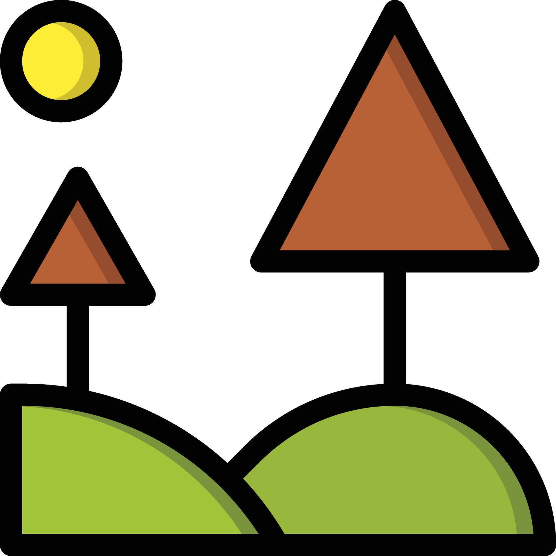 Landscape Vector Icon Design Illustration 33870103 Vector Art at Vecteezy