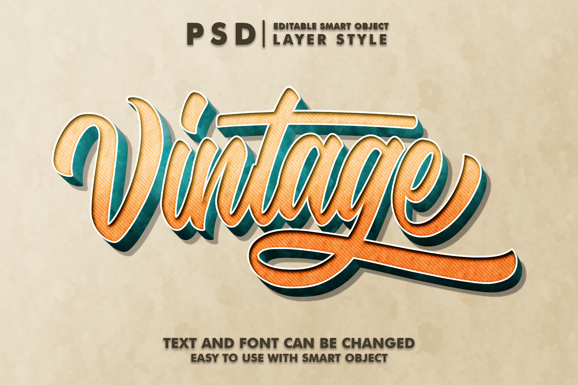 Vintage Editable Text Effect 33874925 Psd