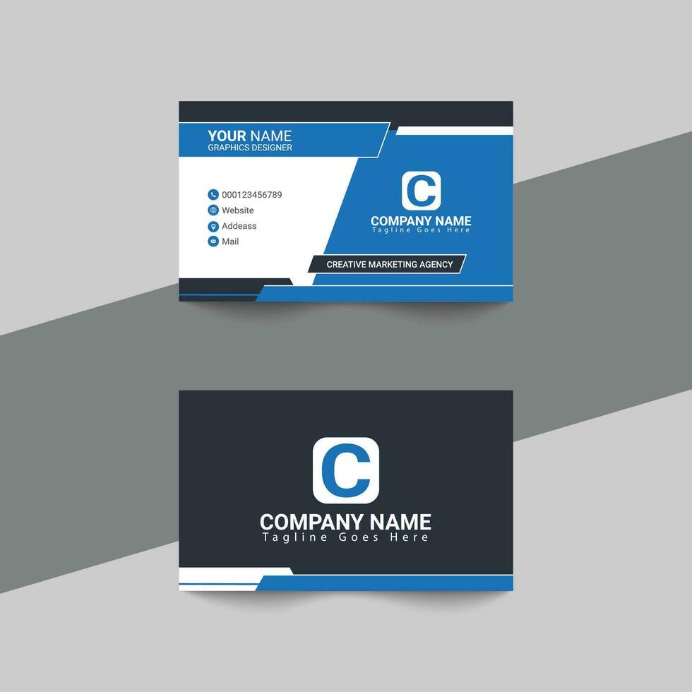 Creative marketing agency business card vector template 33875161 Vector ... Creative marketing agency business card vector template 33875161 Vector ...