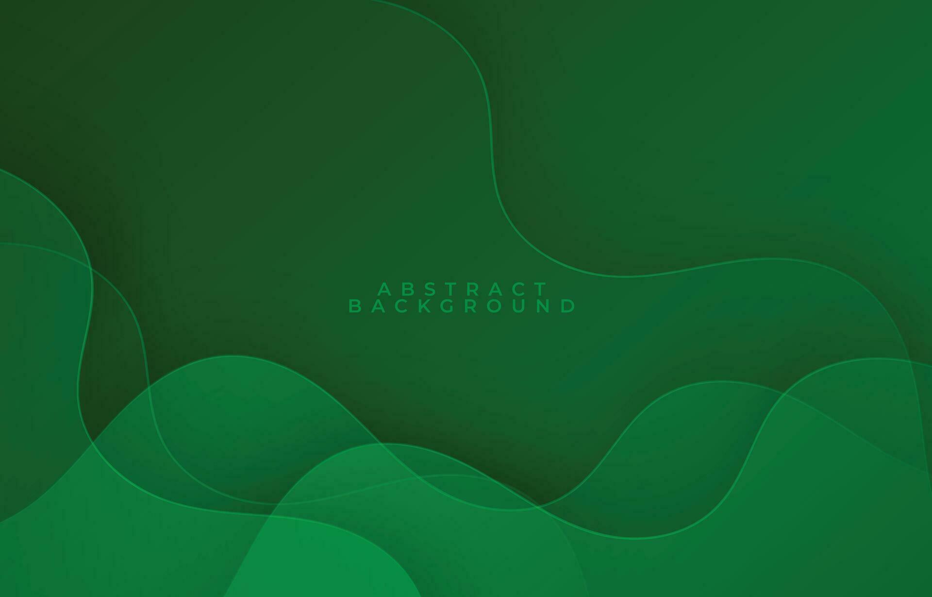 Green Abstract Liquid Fluid Background, Overlap Layer. Waves Fluid Shapes Composition. Vector ...