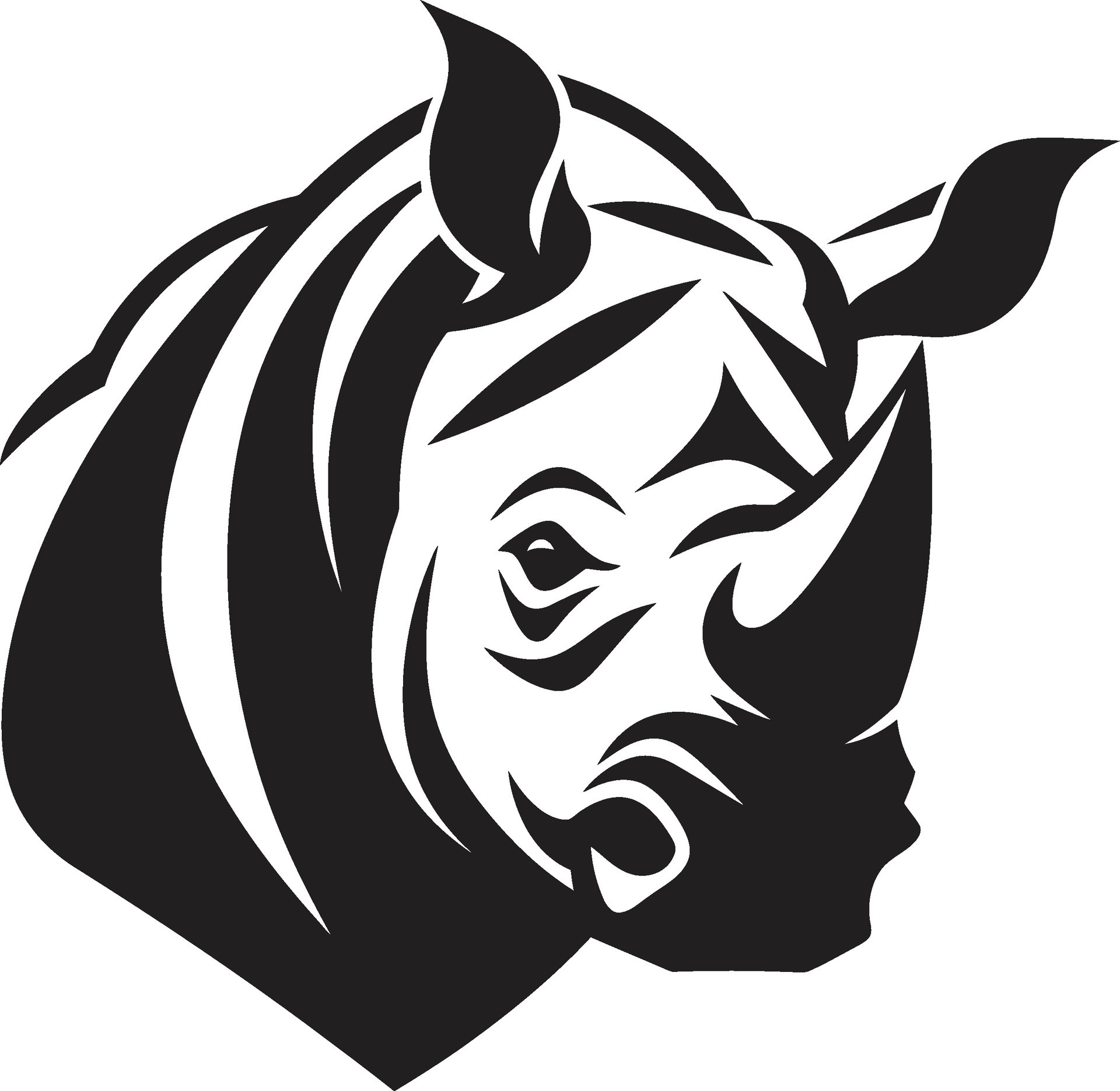 Rhino Vector Art The Intersection of Art and Technology Vectorizing ... Rhino Vector Art The Intersection of Art and Technology Vectorizing ...
