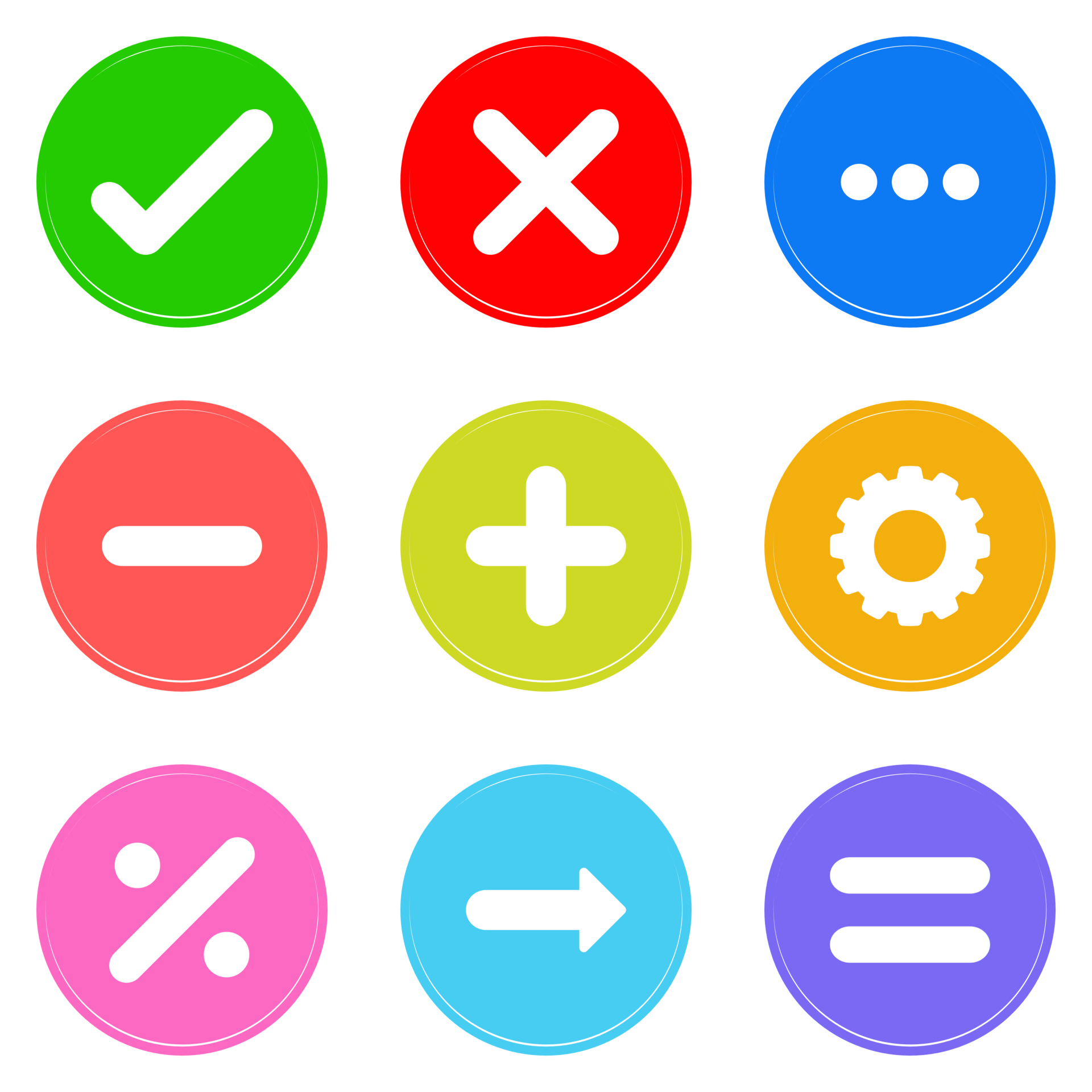 Mathematics wrong correct divide sign circle icon set colors 33885138 PNG Mathematics wrong correct divide sign circle icon set colors 33885138 PNG