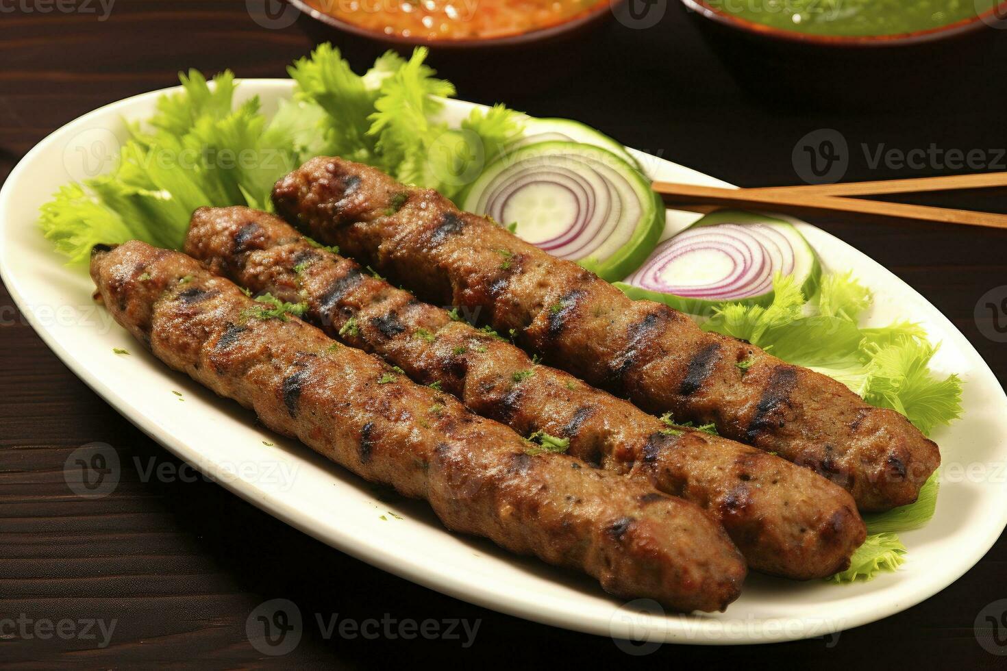 Tasty seekh kabab. AI Generated. 33887082 Stock Photo at Vecteezy