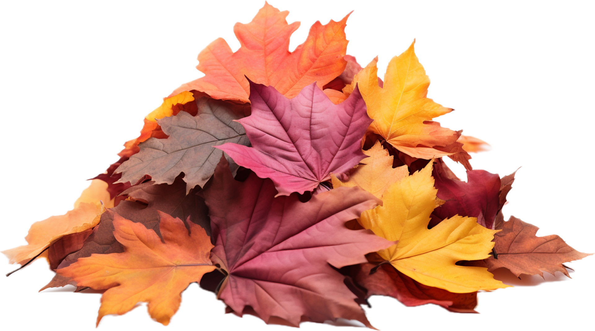 Pile of autumn leaves png with AI generated. 33888952 PNG