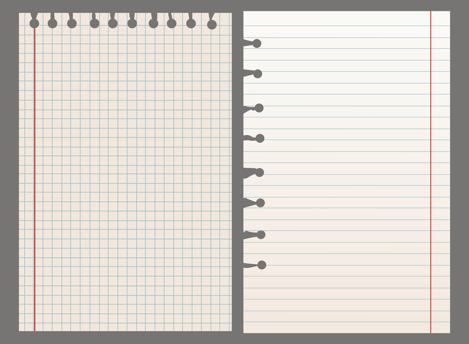 Notebook sheets of paper. Vector template for text and notes. 33892009 ...