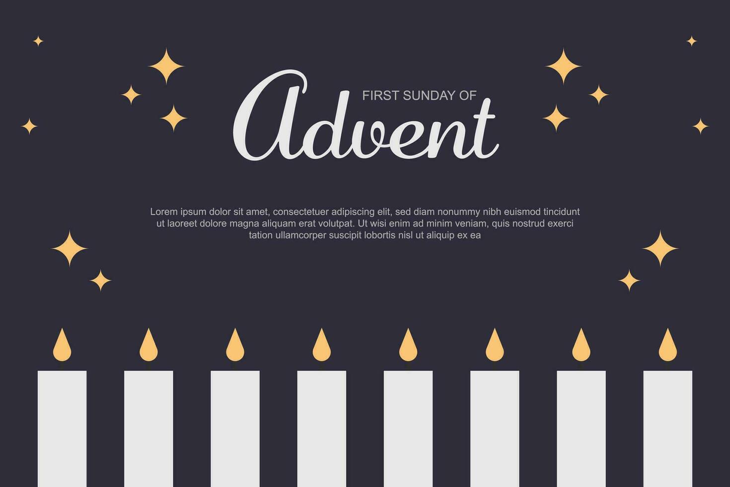First Sunday of Advent background. 33948833 Vector Art at Vecteezy