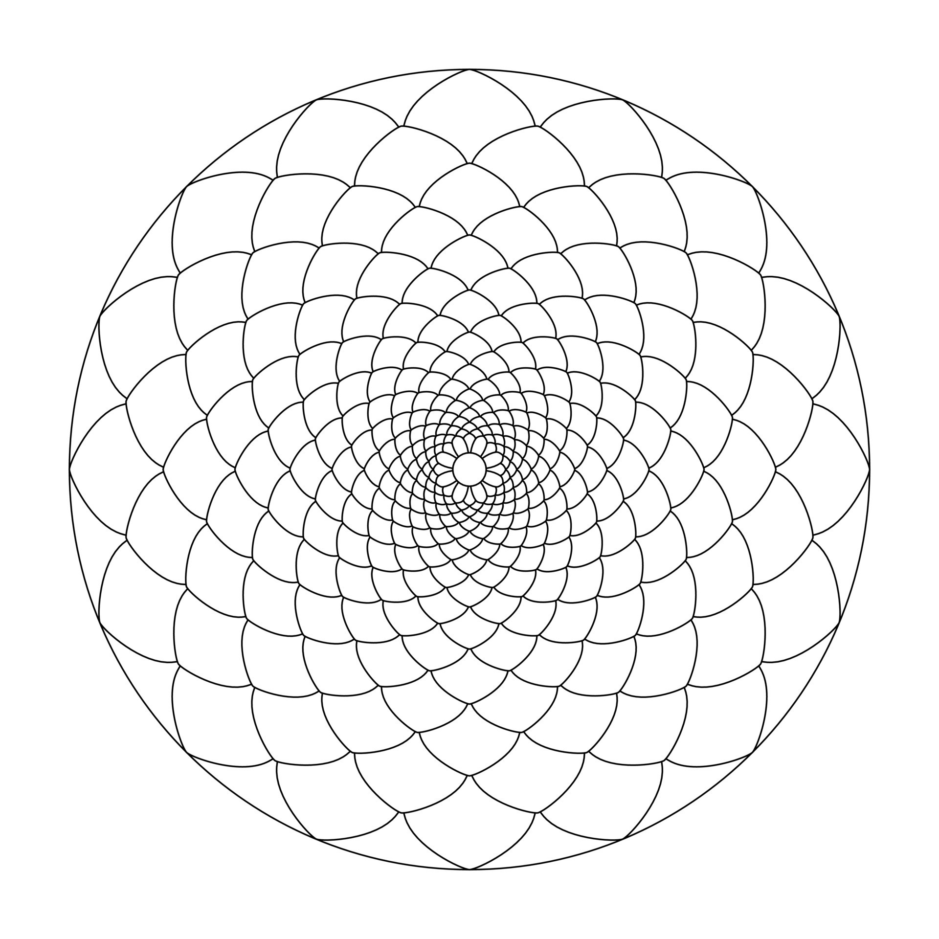 Mandala Coloring Page Hypnotic Art Therapy 33951805 Vector Art At