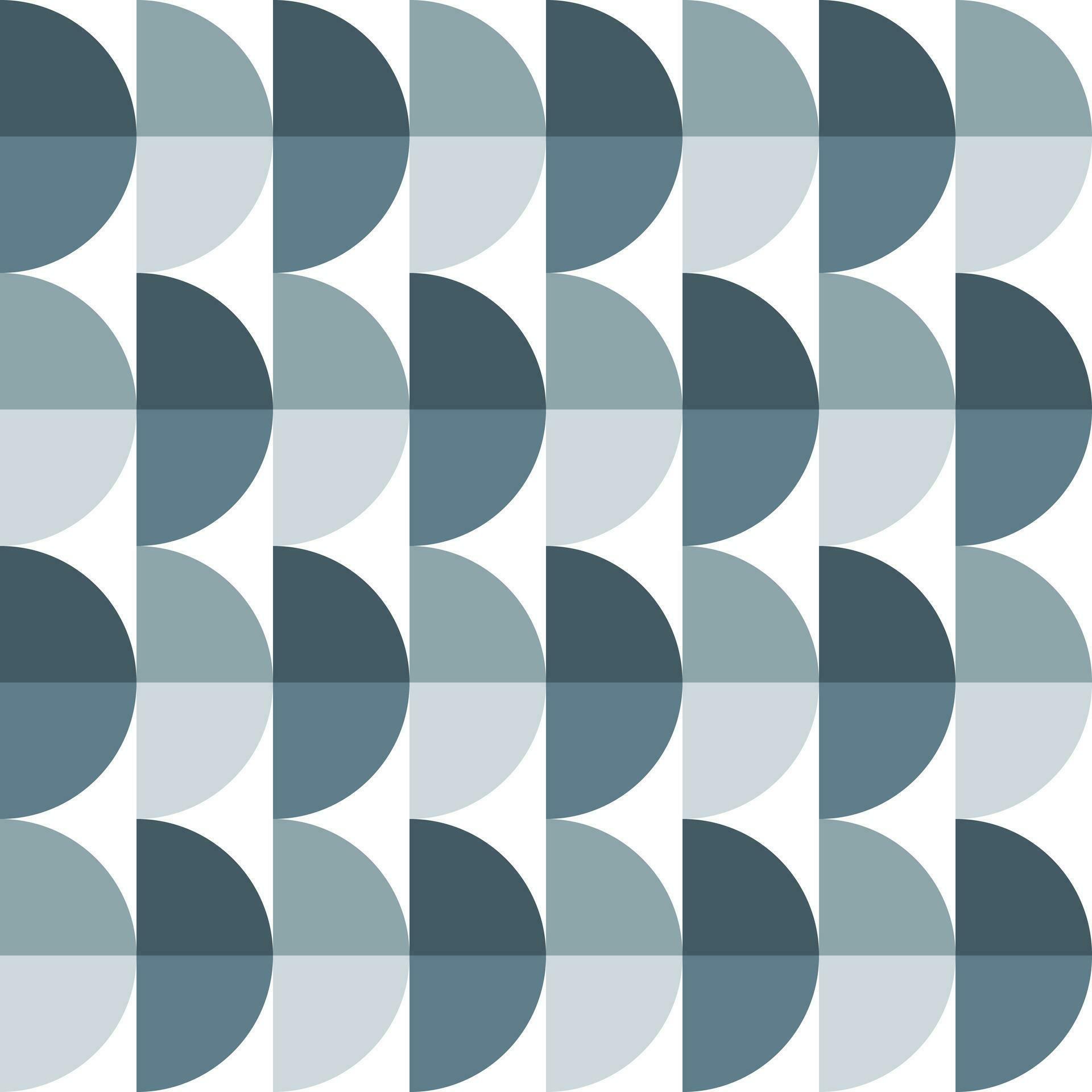 Grey gradient half circle pattern. Half circle vector seamless pattern ...