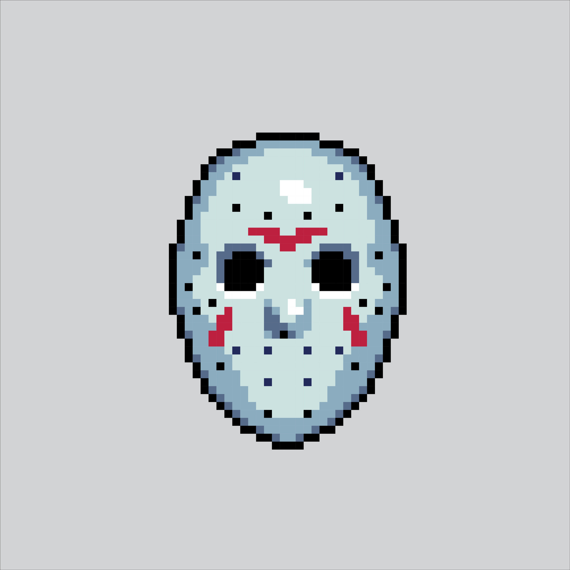 Pixel Art Illustration Psycho Killer Pixelated Psycho Jason Scary